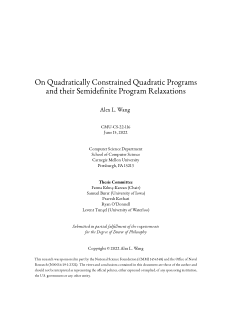 On Quadratically Constrained Quadratic Programs and their Semidefinite Program Relaxations