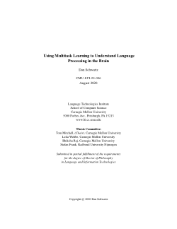 Using Multitask Learning to Understand Language Processing in the Brain