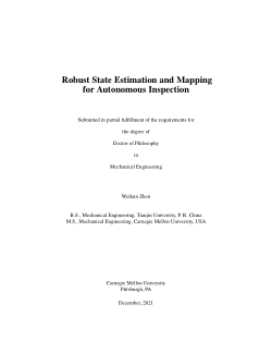 Robust State Estimation and Mapping for Autonomous Inspection