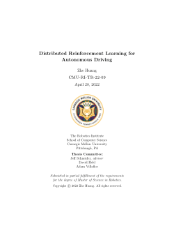 Distributed Reinforcement Learning for Autonomous Driving