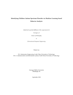 Item - Identifying Children Autism Spectrum Disorder via Machine ...