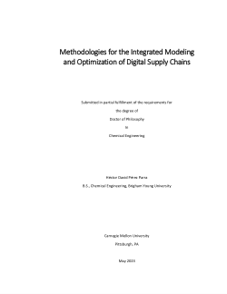 Methodologies for the Integrated Modeling and Optimization of Digital Supply Chains
