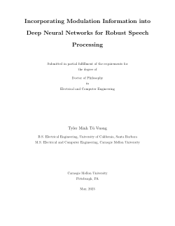 Incorporating Modulation Information into Deep Neural Networks for Robust Speech Processing
