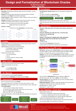 Design and Formalization of Blockchain Oracles