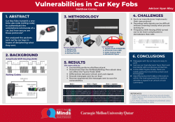 Vulnerabilities in Car Key Fobs