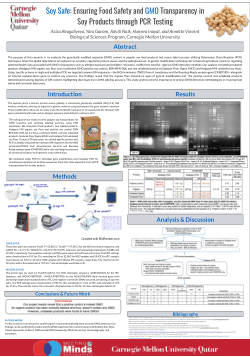 Item - Soy Safe: Ensuring Food Safety and GMO Transparency in Soy ...