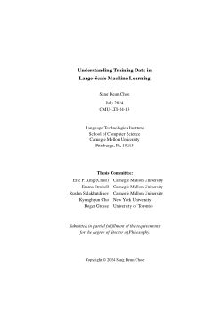 Understanding Training Data in Large-Scale Machine Learning