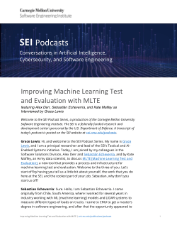 Improving Machine Learning Test and Evaluation with MLTE