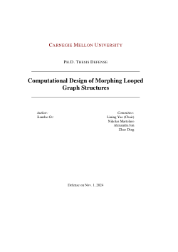 Computational Design of Morphing Looped Graph Structures