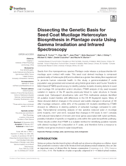 Dissecting the genetic basis for seed coat mucilage heteroxylan ...