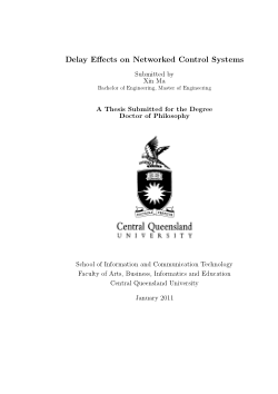 Delay effects on networked control systems
