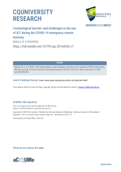 Technological barriers and challenges in the use of ICT during the ...