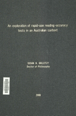 An exploration of rapid-use reading-accuracy tests in an Australian context
