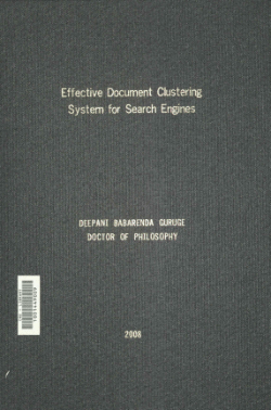Effective document clustering system for search engines