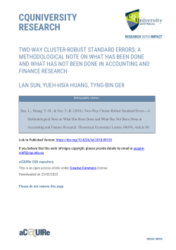 Two-way cluster-robust standard errors: A methodological note on what has been done and what has ...