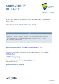 Autonomous unmanned aerial vehicles in bushfire management: Challenges ...