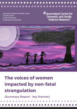 Item - The voices of women impacted by non-fatal strangulation: Summary ...