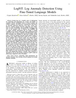 LogFiT: Log anomaly detection using fine-tuned language models