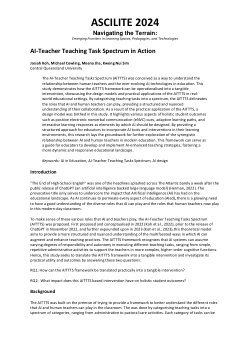 AI-teacher teaching task spectrum in action