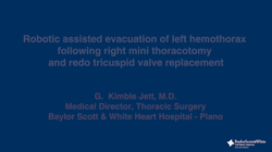 Robot-Assisted Evacuation of Hemothorax