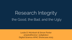 Research Integrity: the Good, the Bad, and the Ugly