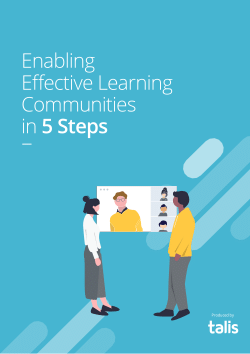 Enabling Effective Learning Communities: A guide