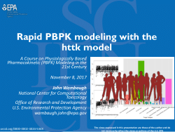 Rapid PBPK modeling with the httk model