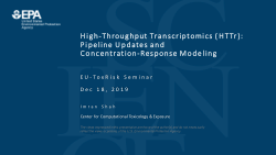 High-Throughput Transcriptomics (HTTr): Pipeline Updates and ...