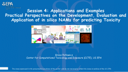 Session 4: Applications and ExamplesPractical Perspectives on the Development, Evaluation and ...