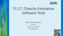 Item - T.E.S.T. (Toxicity Estimation Software Tool) - The United States ...