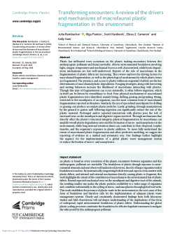 Transforming encounters: A review of the drivers and mechanisms of ...