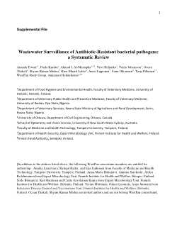 Data_Sheet_1_Wastewater surveillance of antibiotic-resistant bacterial pathogens: A systematic ...