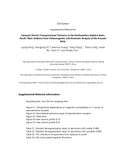 Supplemental Material: Cenozoic dextral transpressional tectonics in ...