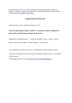 Item - Supplemental Material: Nanoscale mineralogical evidence confirms ...