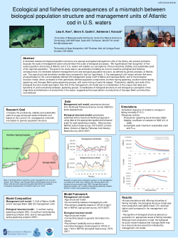 Ecological and fisheries consequences of a mismatch between biological ...