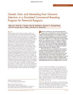 Genetic Gain and Inbreeding from Genomic Selection in a Simulated ...