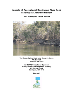Impacts of Recreational Boating on River Bank Stability. A Literature ...