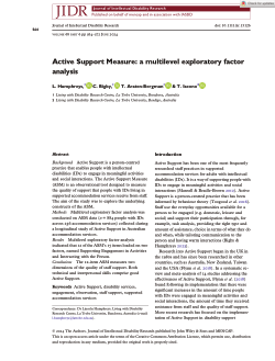 Item - Active Support Measure: a multilevel exploratory factor analysis ...