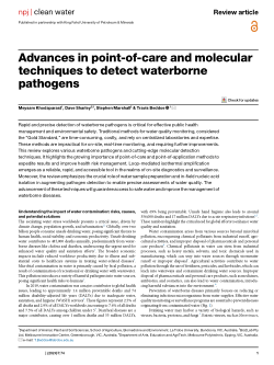Advances in point-of-care and molecular techniques to detect waterborne ...