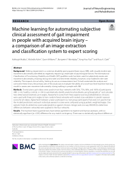 Machine learning for automating subjective clinical assessment of gait impairment in people with ...