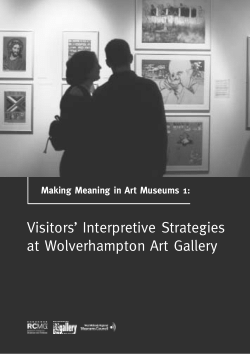 Item - Visitors' interpretive strategies at Wolverhampton Art Gallery ...