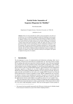 Partial order Semantics of Sequence Diagrams for Mobility.