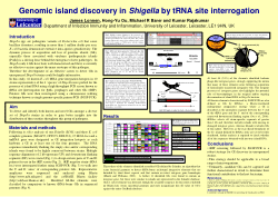 Genomic island discovery in Shigella by tRNA site interrogation