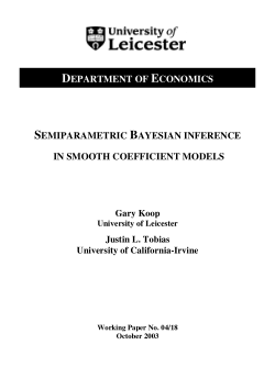Semiparametric Bayesian inference in smooth coefficient models