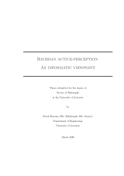 Bayesian active-perception: an informatic viewpoint