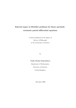 Selected topics in Dirichlet problems for linear parabolic stochastic partial differential equations