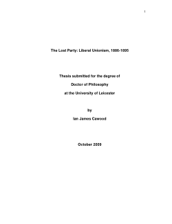 The Lost Party: Liberal Unionism, 1886-1895