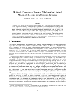 Multiscale Properties of Random Walk Models of Animal Movement: Lessons from Statistical Inference