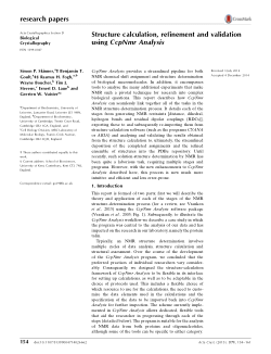 Structure calculation, refinement and validation using CcpNmr Analysis