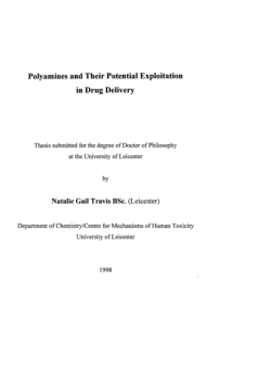 Polyamines and their potential exploitation in drug delivery